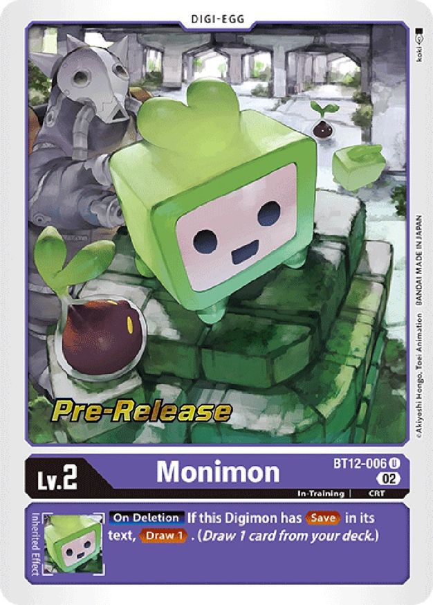 Monimon - Across Time Pre-Release Cards - Digimon Card Game