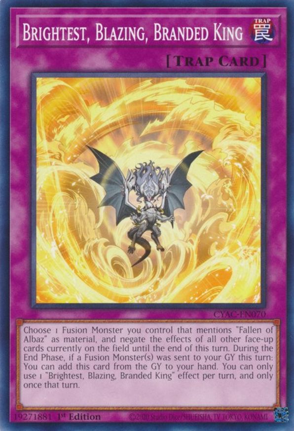 Brightest, Blazing, Branded King - Cyberstorm Access - YuGiOh