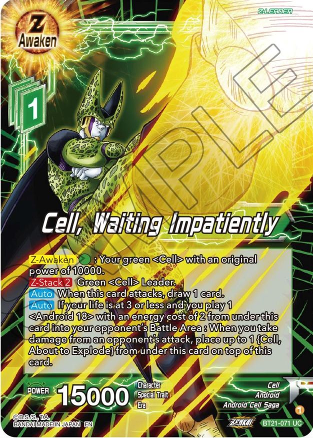 Cell, Waiting Impatiently - Wild Resurgence - Dragon Ball Super: Masters