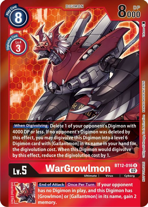 WarGrowlmon (Tamer Party -Special-) - Across Time - Digimon Card Game