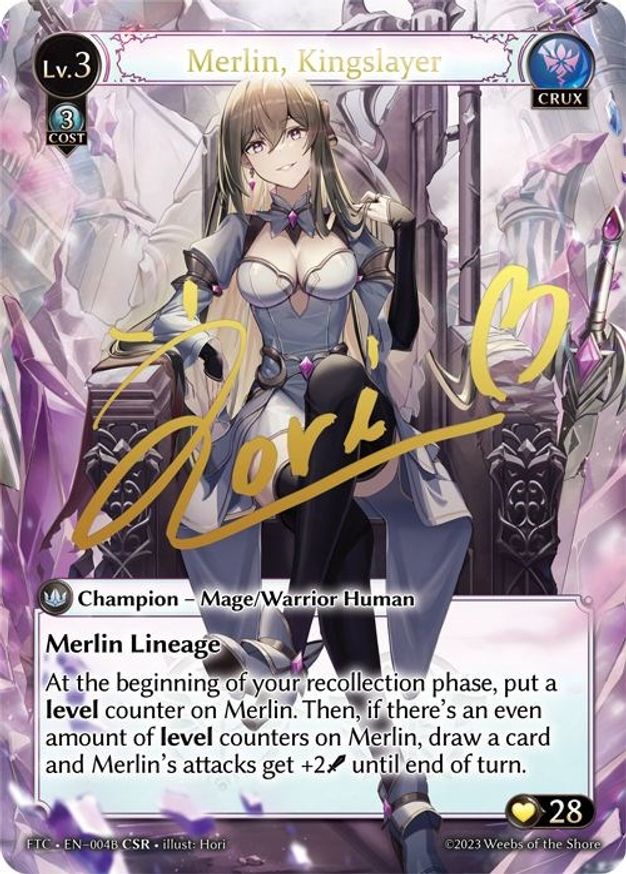 Merlin, Kingslayer (B) (CSR) - Fractured Crown - Grand Archive TCG