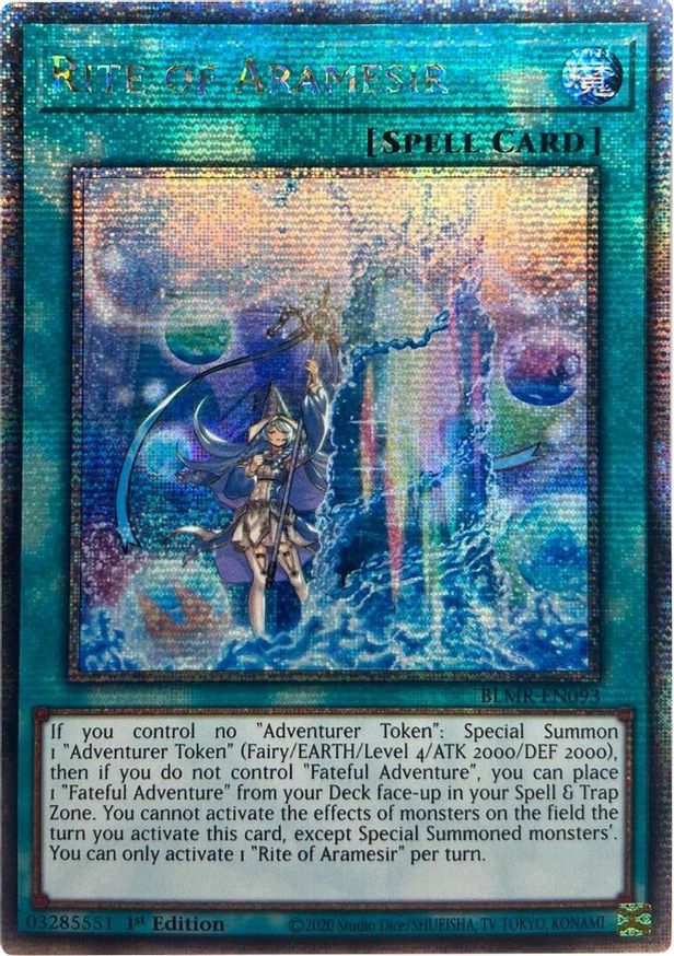 Rite of Aramesir (Quarter Century Secret Rare) - Battles of Legend ...