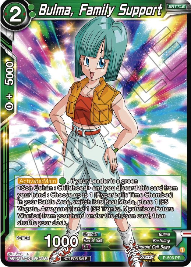 Bulma, Family Support (Zenkai Series Tournament Pack Vol.4 ...