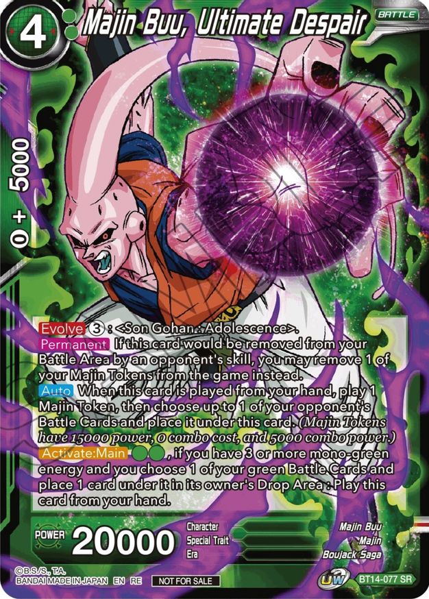 Majin Buu, Ultimate Despair (Championship Selection Pack 2023 Vol.2 ...