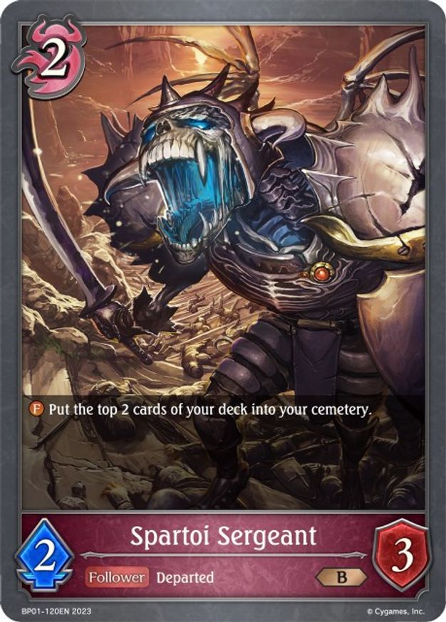Spartoi Sergeant - BP01: Advent of Genesis - Shadowverse