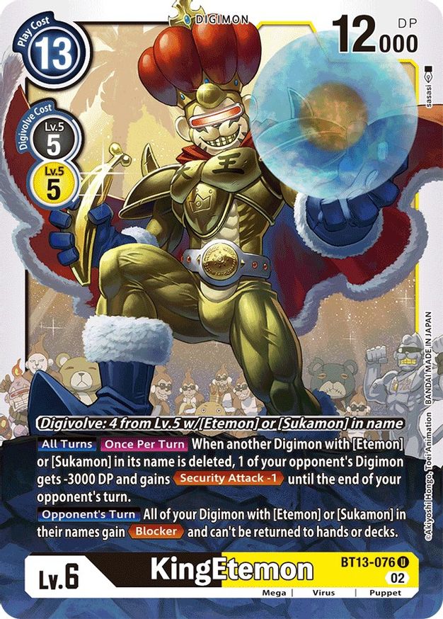 KingEtemon - Versus Royal Knights - Digimon Card Game