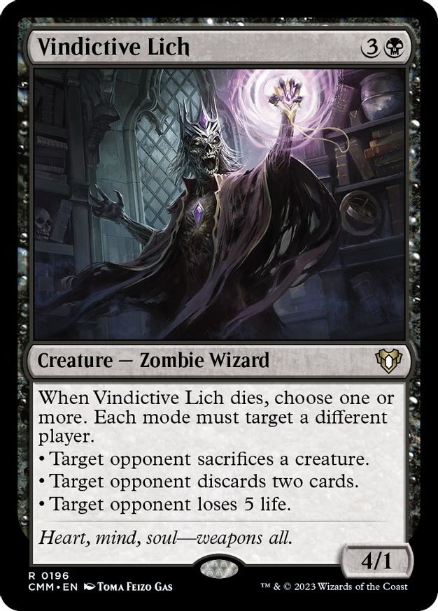 Vindictive Lich - Commander Masters - Magic: The Gathering