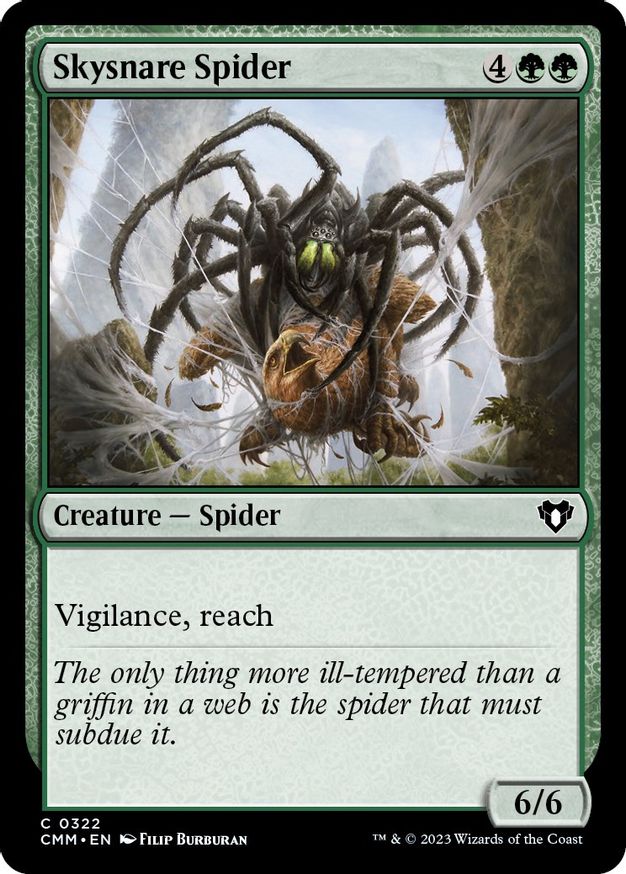 Skysnare Spider - Commander Masters - Magic: The Gathering