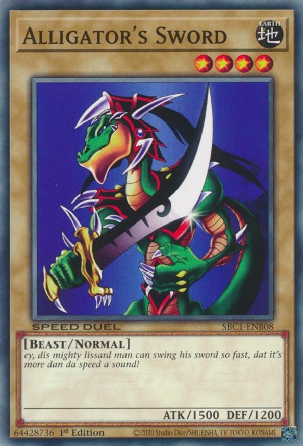 Alligator's Sword - Speed Duel: Streets of Battle City - YuGiOh