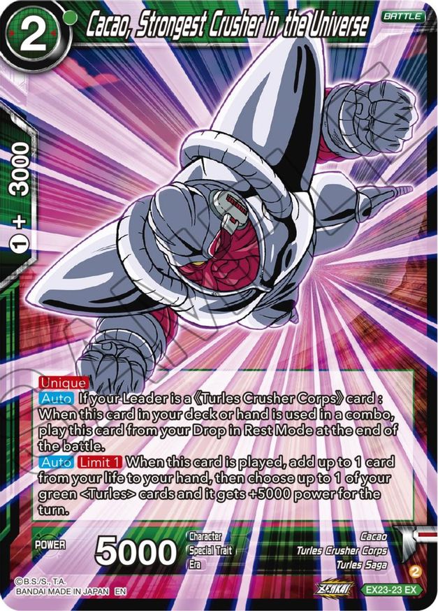 Cacao, Strongest Crusher in the Universe - Expansion Deck Box Set 23 ...