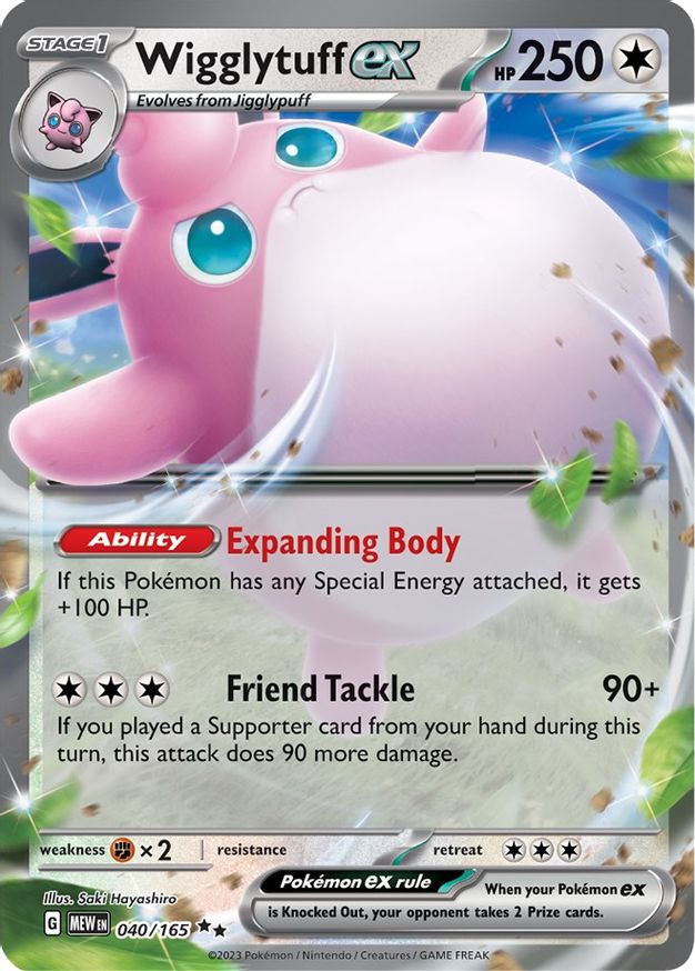 Wigglytuff ex - 040/165 - SV: Scarlet & Violet 151 - Pokemon