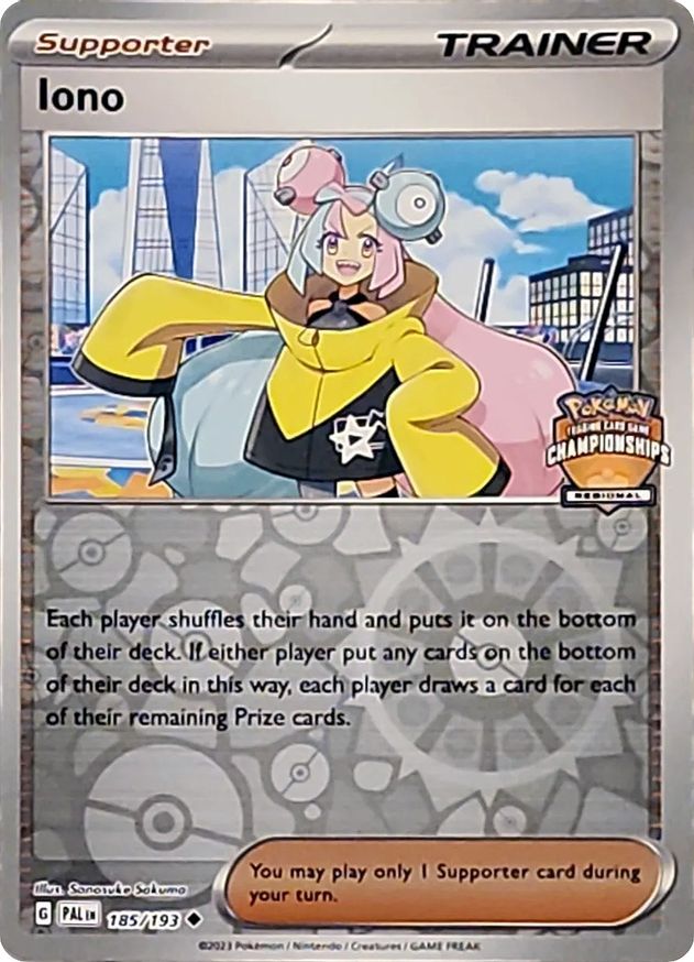Iono - 185/193 (Regional Championships) - League & Championship Cards ...