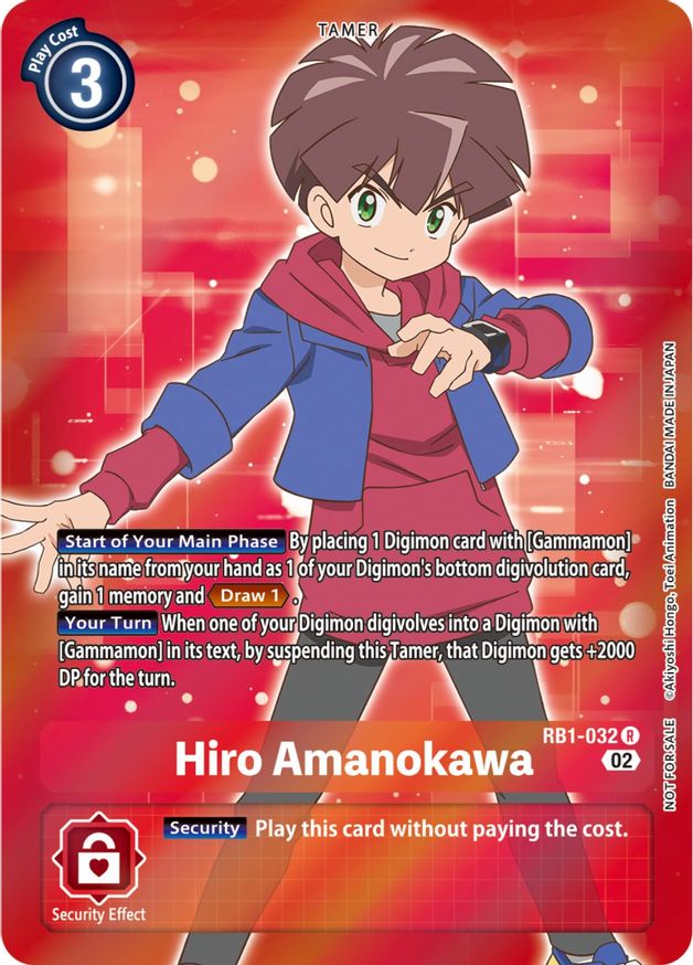 Hiro Amanokawa (Resurgence Booster Box Promotion Pack) - Resurgence Booster - Digimon Card Game