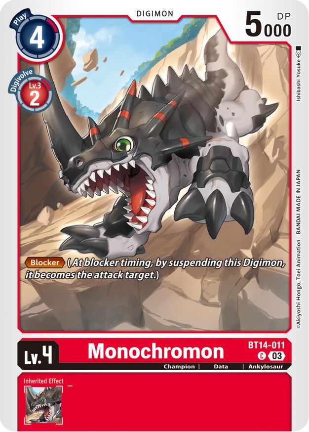 Monochromon - Blast Ace - Digimon Card Game