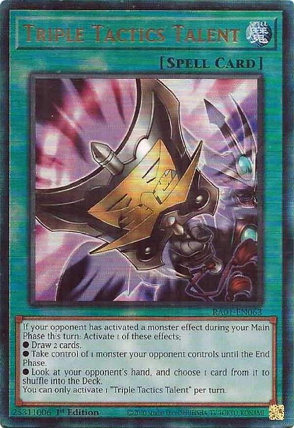 Triple Tactics Talent (PUR) - 25th Anniversary Rarity Collection - YuGiOh