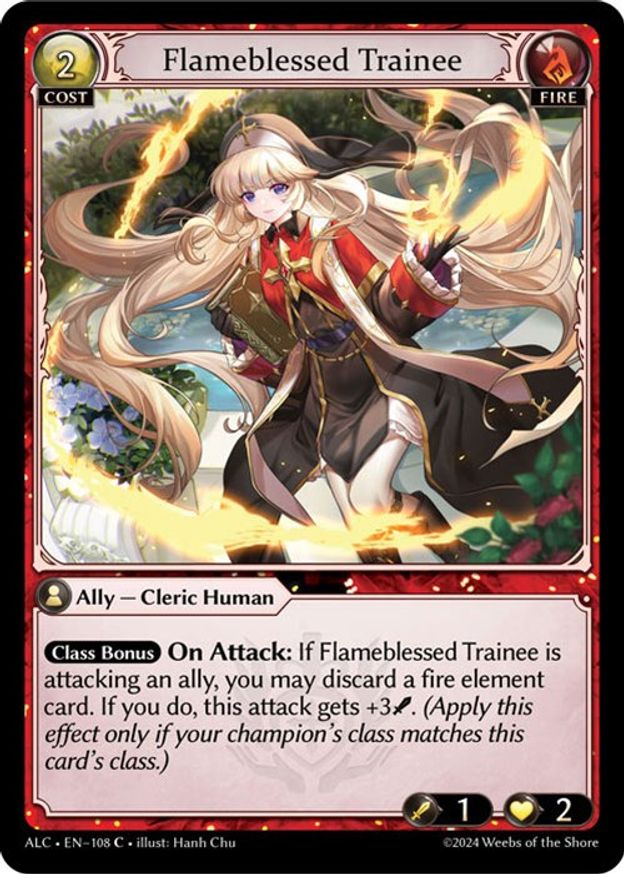 Flameblessed Trainee - Alchemical Revolution - Grand Archive TCG