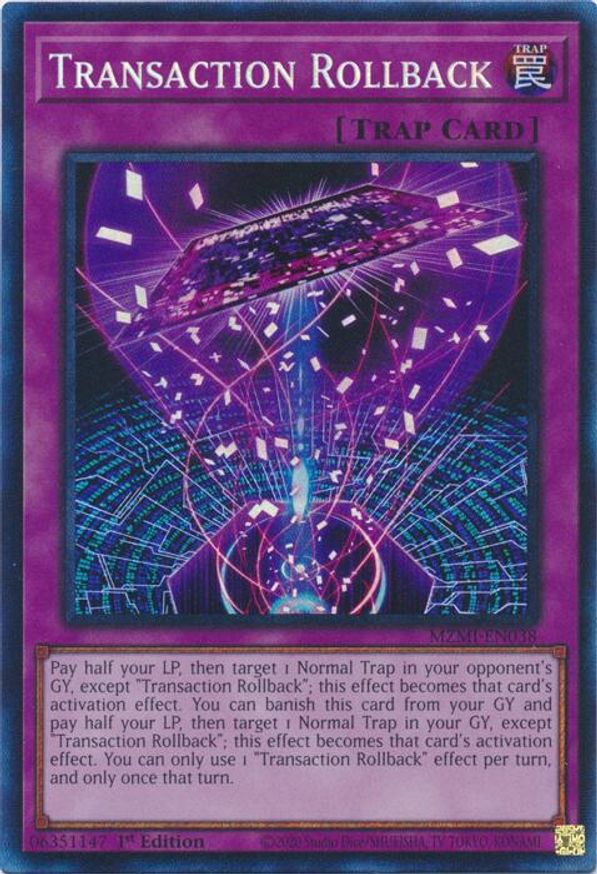 Transaction Rollback (CR) - Maze of Millennia - YuGiOh