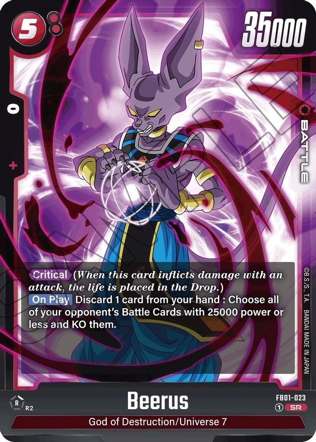 Beerus - FB01-023 - Awakened Pulse - Dragon Ball Super: Fusion World