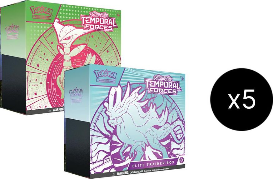 Temporal Forces Elite Trainer Box Case - SV05: Temporal Forces - Pokemon