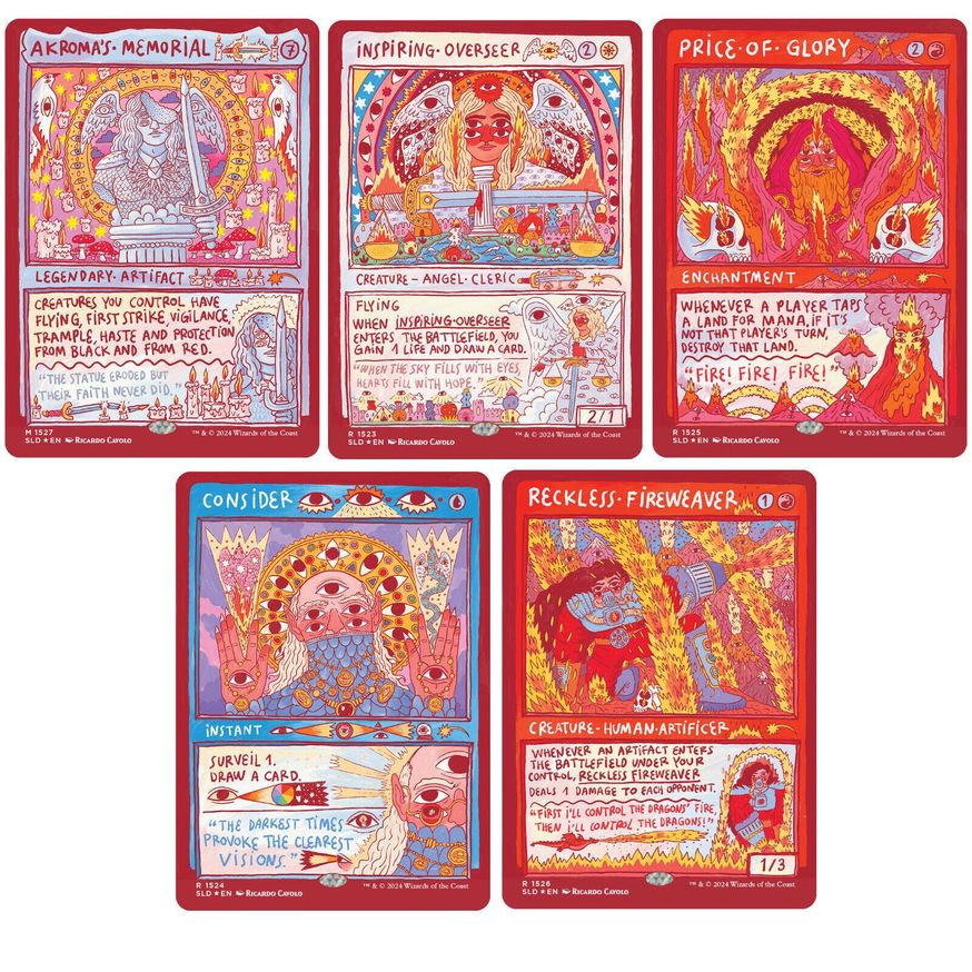 Secret Lair Roadshow Edition: Burning Revelations - Rainbow Foil Edition - Secret Lair Drop ...