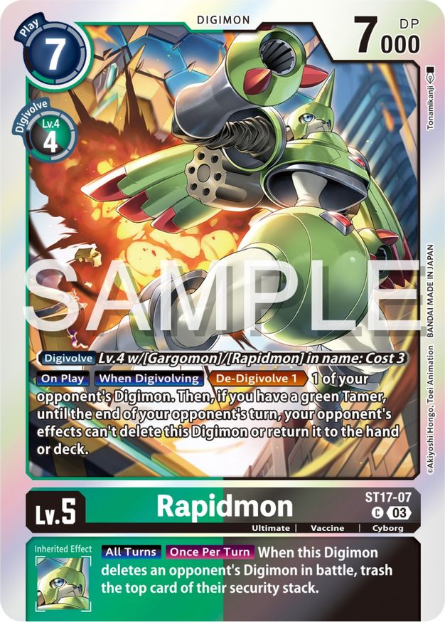 Rapidmon - ST17-07 - Starter Deck 17: Double Typhoon Advanced Deck Set ...