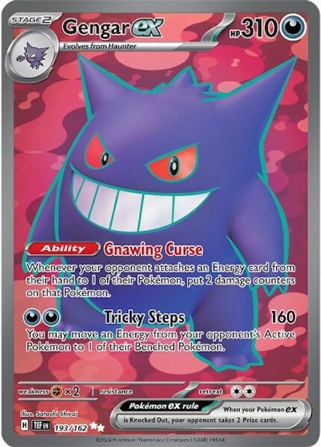 Gengar ex - 193/162 - SV05: Temporal Forces - Pokemon