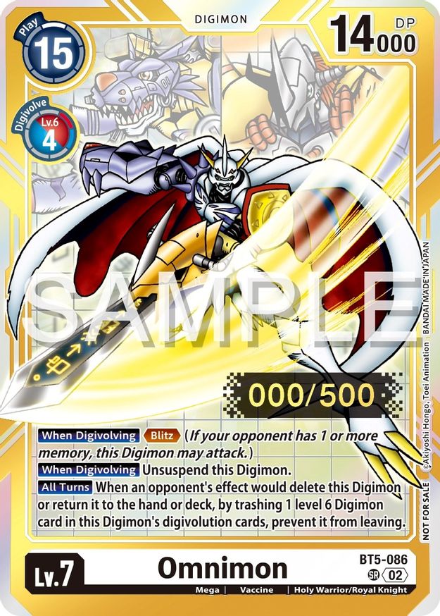 Omnimon (Serial Numbered) - Battle of Omni - Digimon Card Game
