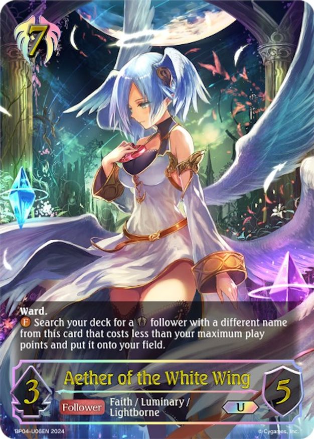 Aether of the White Wing (U) - BP04: Cosmic Mythos - Shadowverse: Evolve