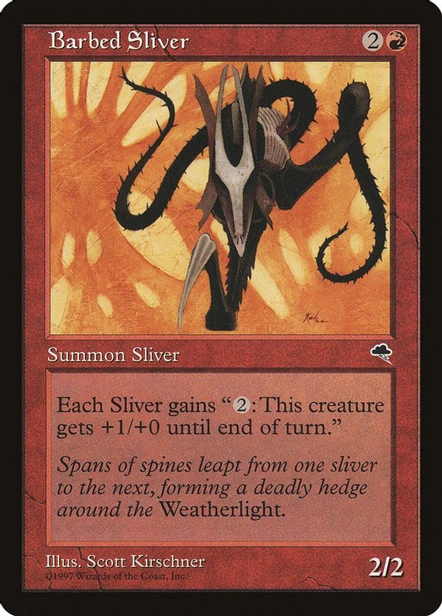 Barbed Sliver - Tempest - Magic: The Gathering