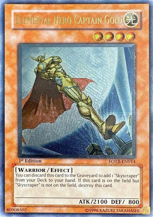 Elemental Hero Captain Gold (UTR) - Force of the Breaker - YuGiOh