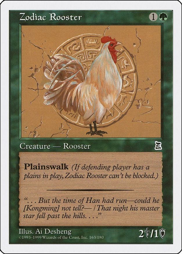 Zodiac Rooster - Portal Three Kingdoms - Magic: The Gathering