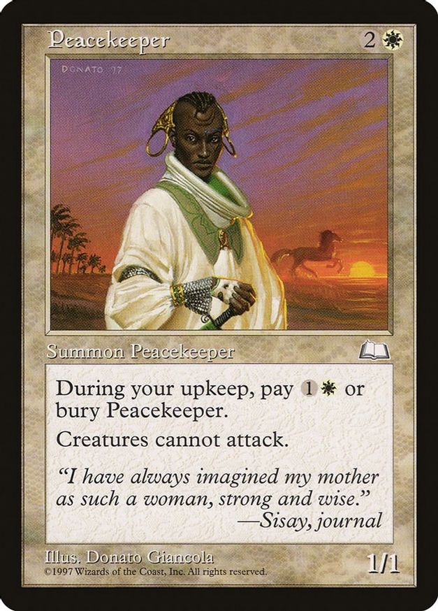Peacekeeper - Weatherlight - Magic: The Gathering