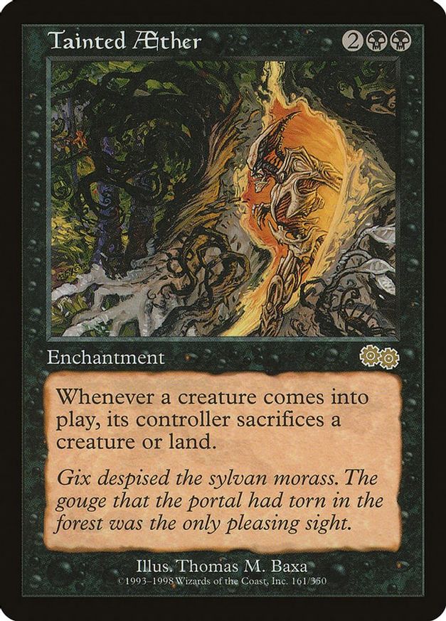 Tainted Aether - Urza's Saga - Magic: The Gathering