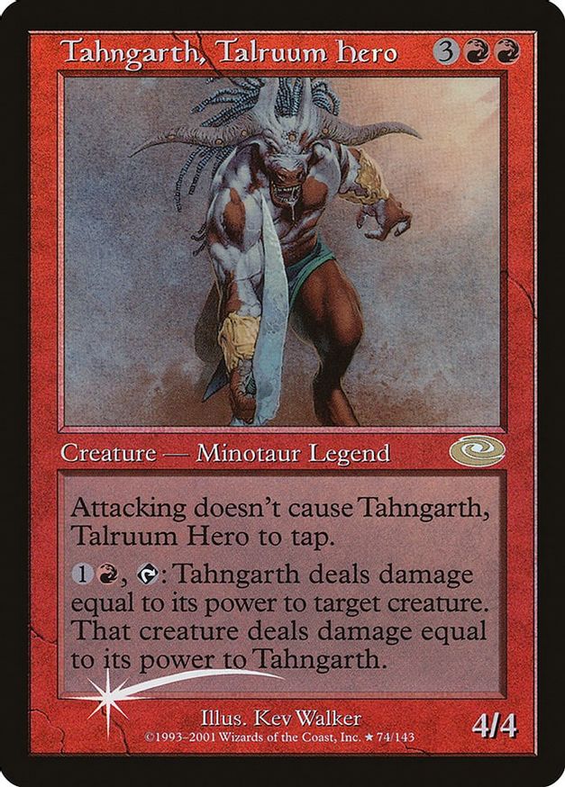 Tahngarth, Talruum Hero (Alt. Art Foil) - Planeshift - Magic: The Gathering