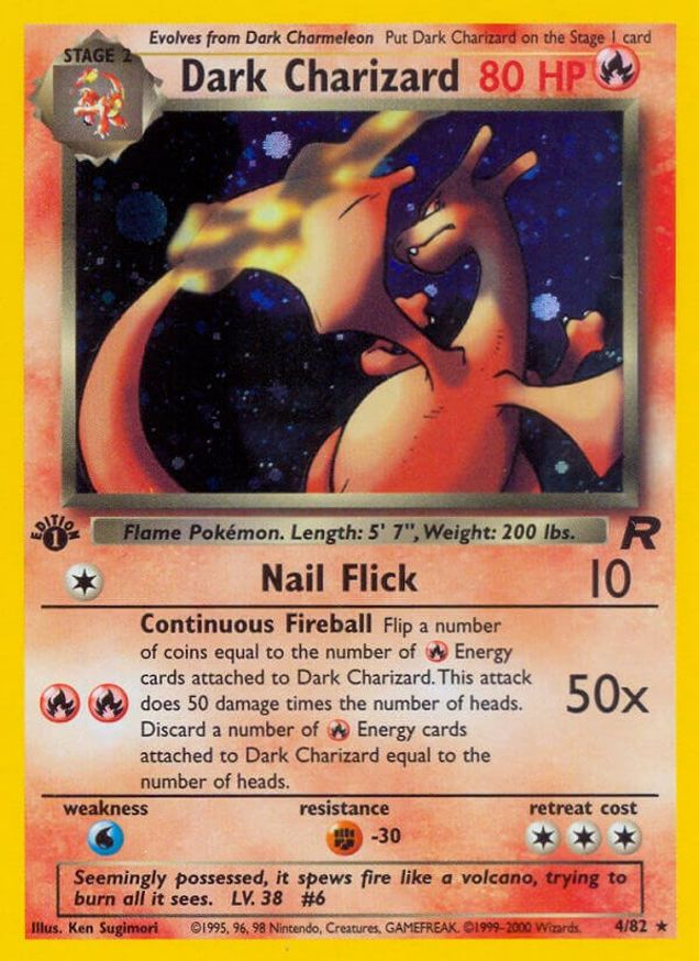 Dark Charizard (4) - Team Rocket - Pokemon