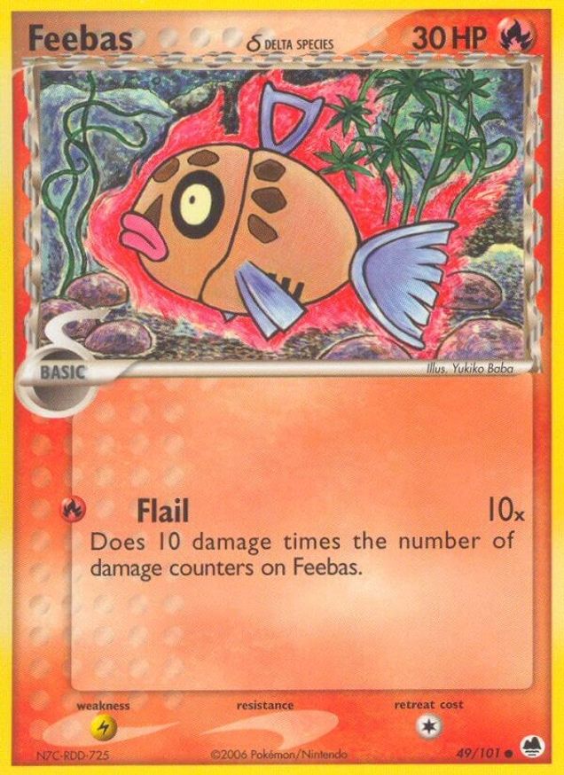 Feebas (Delta Species) - Dragon Frontiers - Pokemon