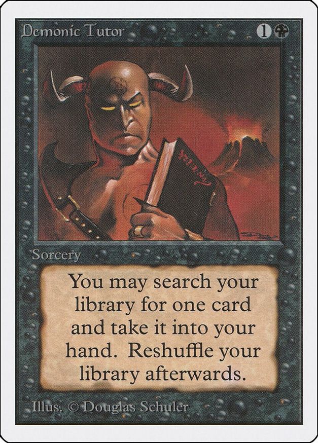 Demonic Tutor - Unlimited Edition - Magic: The Gathering