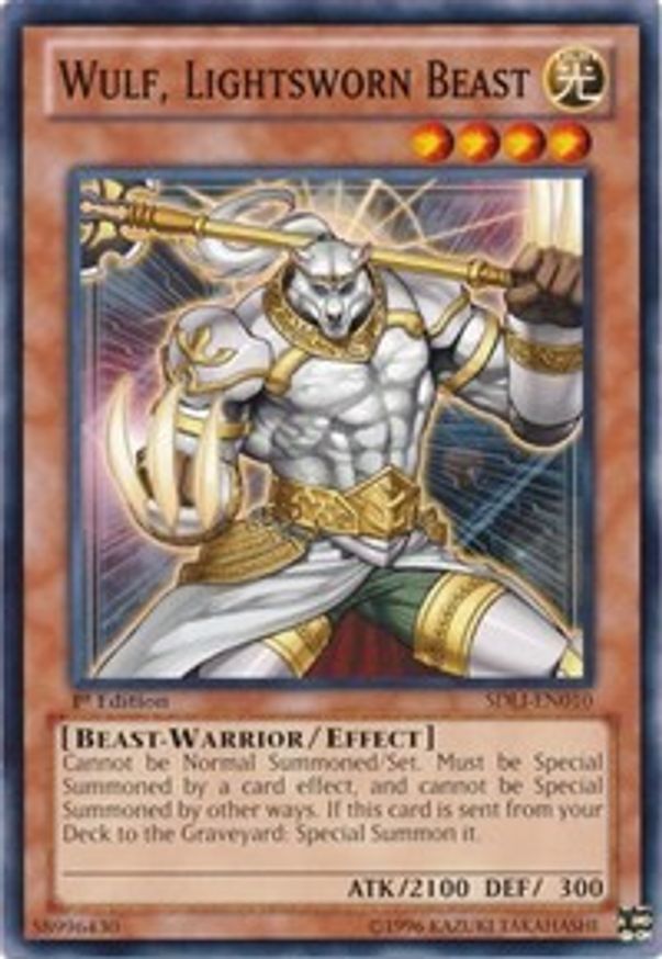 Wulf, Lightsworn Beast - Structure Deck: Realm of Light - YuGiOh