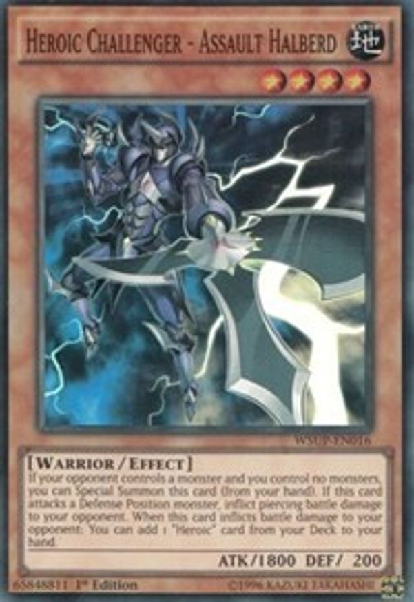 Heroic Challenger - Assault Halberd - World Superstars - YuGiOh